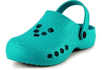 Ladeheid EVA Clogs Sabots Sandales Unisexe Adulte LADW008 (Turquoise 9910, 36 EU)