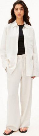 Armedangels Langarmbluse LINEN BLEND Bluse aus Leinen-Mix Loose Fit