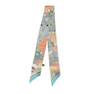 Generic Lot de 5 écharpes en soie française de 90 cm, rubans décoratifs pour femmes, Couleur 4, taille unique