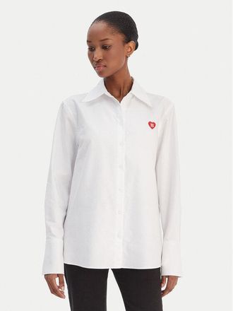 HUGO BOSS Hemd Erselia 50556398 Wei&szlig; Regular Fit