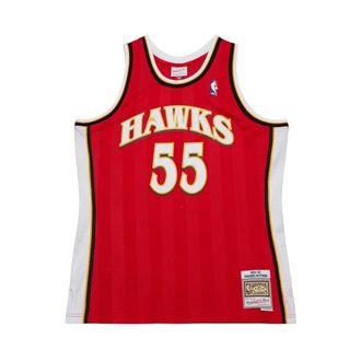 Mitchell & Ness Maillot Swingman Hardwood Classics 1999-2000 Atlanta Hawks Dikembe Mutombo - Homme - Sport - Rouge - Taille: S