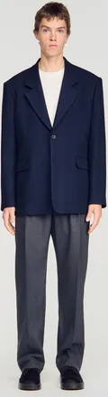 Sandro Veste oversize en laine vierge