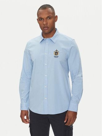 Aeronautica Aeronautica Militare Hemd 251CA1261CT3288 Himmelblau Regular Fit