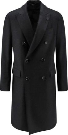 Lardini Manteau crois&eacute; &agrave; chevrons - Homme - Manteaux - Gris - Taille: M