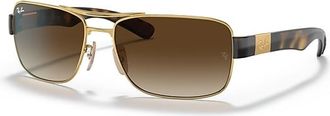 Ray-Ban Rb3522 Sonnenbrillen Arista Gold Fassung Braun Glas 61-17