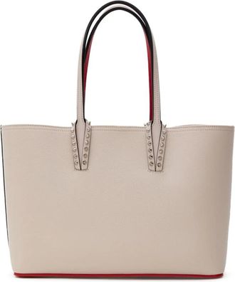 Christian Louboutin Femme, Sacs, Beige, Taille: ONE Size Sac Fourre-Tout en Cuir Rose Clouté