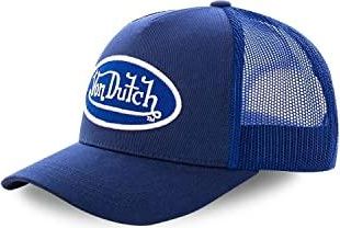 Von Dutch Casquette Homme & Femme Ajustable, Casquette Trucker, Doux, Confortable et Durable, Bleu, Taille TU