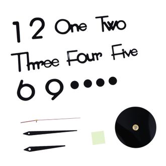 Cabilock Digitale Wanduhr Acryl Rahmenlos Ger&auml;uschlos Selbstgemacht Wohnzimmer Schlafzimmer B&uuml;ro Wanddeko