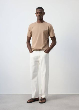 Mango T-shirt 100 % coton imprim&eacute; sable - Homme - XXL - MANGO MAN