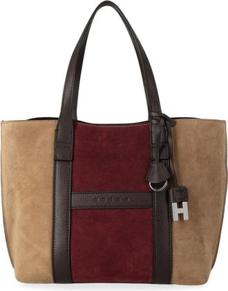 Hogan Script Shopping Piccola - Femme - Sacs - Brun - Taille: ONE Size
