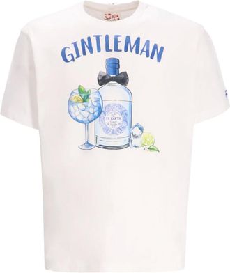 MC2 Saint Barth T-Shirt mit grafischem Print - Wei&szlig;