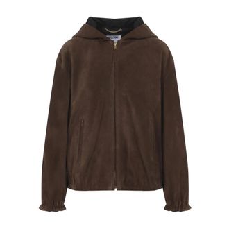 Moschino Wildlederjacke - - Jackets - Damen - Braun - S