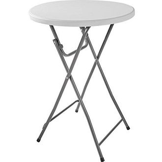 TecTake TecTake Mange Debout Table Haute Pliable Pratique et &Eacute;l&eacute;gante Structure l&eacute;g&egrave;re et r&eacute;sistante Table dappoint Exterieur Mariage Anniversaire Bapteme Bar