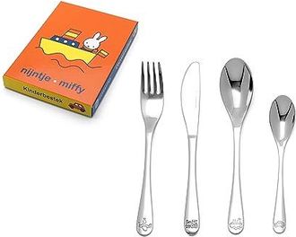 Zilverstad Kinderbesteck 4tlg Miffy Fahrzeuge Edelst