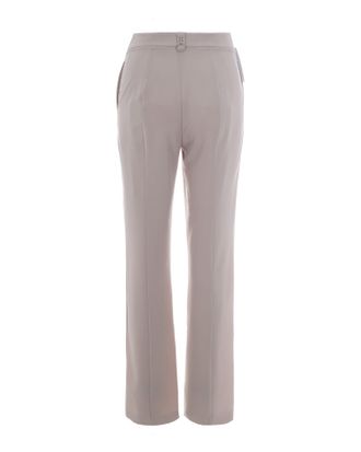 Patrizia Pepe Womens Trousers Slim Viscose Cloud Grey Polyester