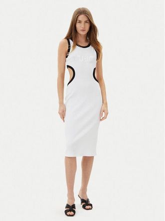 Liu Jo Sommerkleid VA5043 J4822 Wei&szlig; Regular Fit