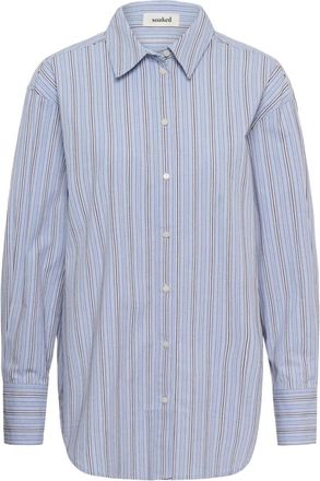 Soaked In Luxury Femme, Blouses et Chemises, Multicolore, Taille: 46 FR Ashely Stripe Shirt