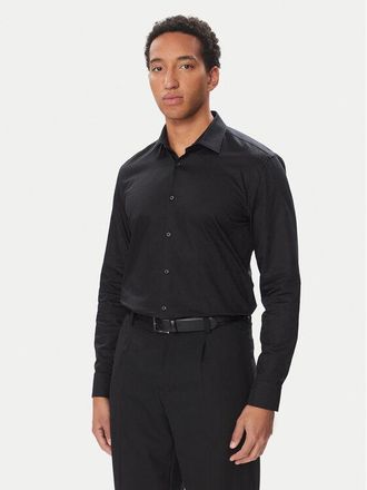 HUGO BOSS Hemd Kenno 50570294 Schwarz Slim Fit