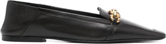 Saint Laurent Loafer mit Zierkette - Braun