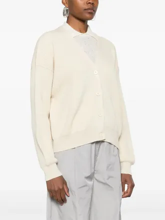 Fabiana Filippi Womens Ribbed Cardigan Clear Ss25 W