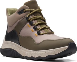 Clarks Damen Jaunt Lo Hiking Boot, Dark Olive Combi, 35.5 EU