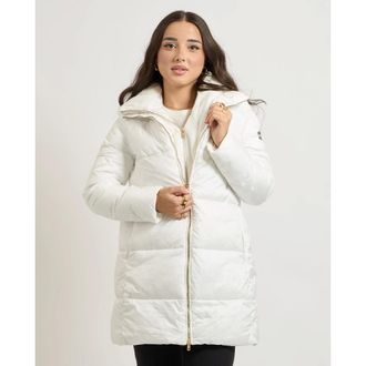 Yes-Zee YES Zee, Femme, Manteaux, Blanc, Taille: 44 FR Veste Chic Matelass&eacute;e en Nylon et Duvet