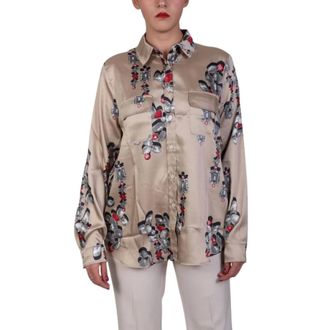 Marella Marella - Chemises - Femme - Blouses et Chemises - Beige - Taille: 40 FR