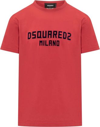 Dsquared2 Homme, Tops, Rouge, Taille: XL Cool Fit T-Shirt