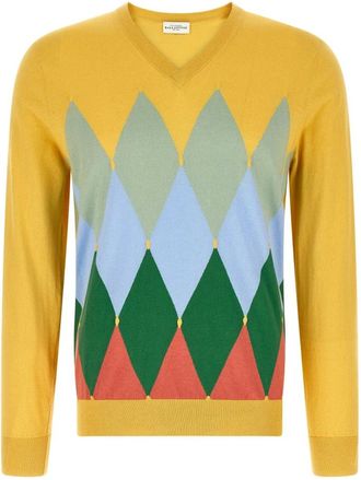Ballantyne Homme, Pulls, Jaune, Taille: M Pull &agrave; Losanges