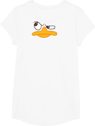 Disney Phineas und Ferb Perry Platypus Big Face Outline T-Shirt