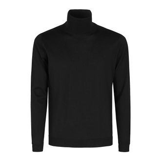 Roberto Collina Stilvolle Dolcevita Strickpullover - - Knitwear - Herren - Schwarzk - 3XL