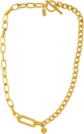 Dansk Copenhagen Herz Halskette Wasserdicht T-Bar Anh&auml;nger - - Accessories - Damen - Gelb - ONE SIZE