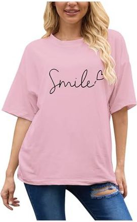Generic T-shirt d&eacute;t&eacute; pour femme, t-shirt &agrave; manches courtes, t-shirt basique, haut de sport, t-shirt de baseball pour femme, adolescente, fille, haut basique, 
