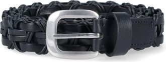 The Row Braided Leather Belt
