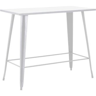 Oviala Oviala - Hoher Gartentisch aus weißem Stahl