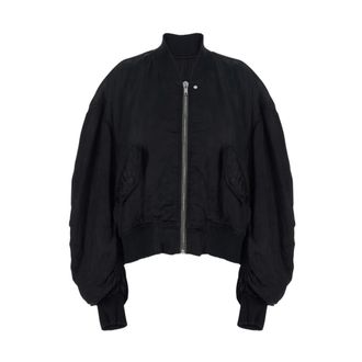 Rick Owens Femme, Vestes, Noir, Taille: 40 FR Secchia Flight Bomber