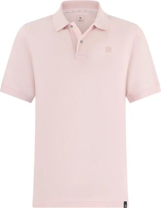 Boggi Milano Homme, Tops, Rose, Taille: M Polo en Piqu&eacute; de Coton Coupe Standard