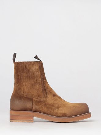 Paura Bottines Chelsea en daim avec semelle en caoutchouc et double tirette