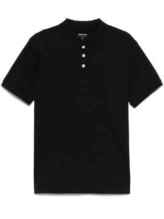 Giorgio Armani polo en piqué - Noir