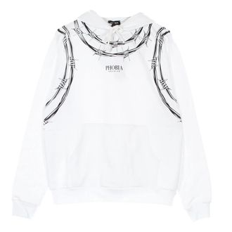 Phobia Archive Lang&auml;rmeliges Sweatshirt mit geb&uuml;rstetem Finish - - Sweatshirts & Hoodies - Herren - Wei&szlig; - XL