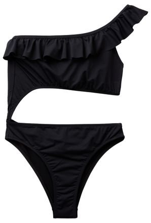 Benetton Damen 3p5h5i01h Badeanzug, Schwarz 700, S