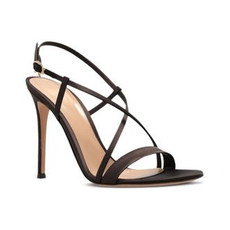 Gianvito Rossi Larisse Sandalen- Stiletto-Absatz- Offene Zehe - - Shoes - Damen - Schwarzk - 39 1/2 EU