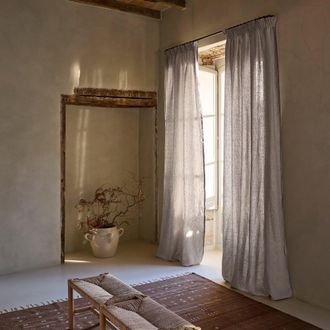 Madura Rideau &Agrave; Galon Fronceur Nino Ficelle et feston - NATUREL