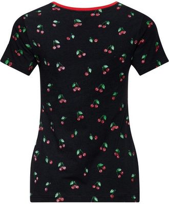 Queen Kerosin Print-Shirt Cherry (1-tlg) mit Kirschen-Allover-Print