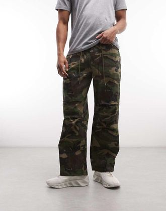 Sixth June Paisley - Hose mit Military-Muster-Mehrfarbig