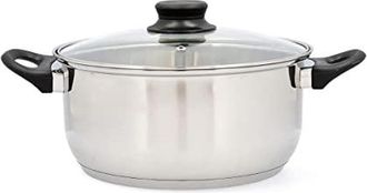 Quid Habitat Kochtopf, Edelstahl, 26 x 12,5 cm, 620 cl