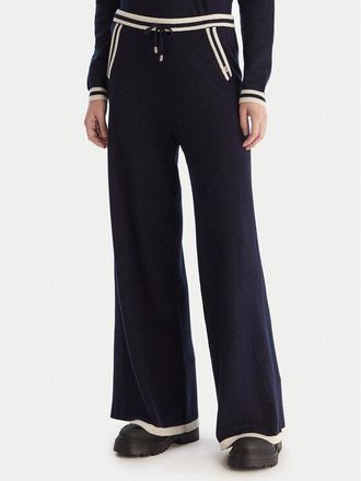 Gaud&igrave; Strickhose 521BD23001 Dunkelblau Wide Leg