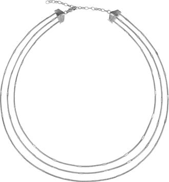 Breil Damenhalsband Sinuous Collection TJ3094 - Damenschmuck - Stahlhaken f&uuml;r Damen, mit Karabinerverschluss und Hochglanzoberfl&auml;che, Silber - Verstellbare 