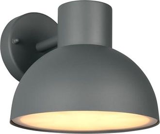 Trio Leuchten Außen Wandleuchte Elbe 262360142, Aluminium Druckguss Anthrazit, Schirm Kunststoff, exkl. 1x E27, Grau