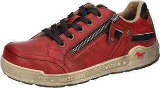 Mustang Jeans Chaussures &agrave; Lacets pour Femmes 1290-302, Pointure:40 EU, La Couleur:Rouge